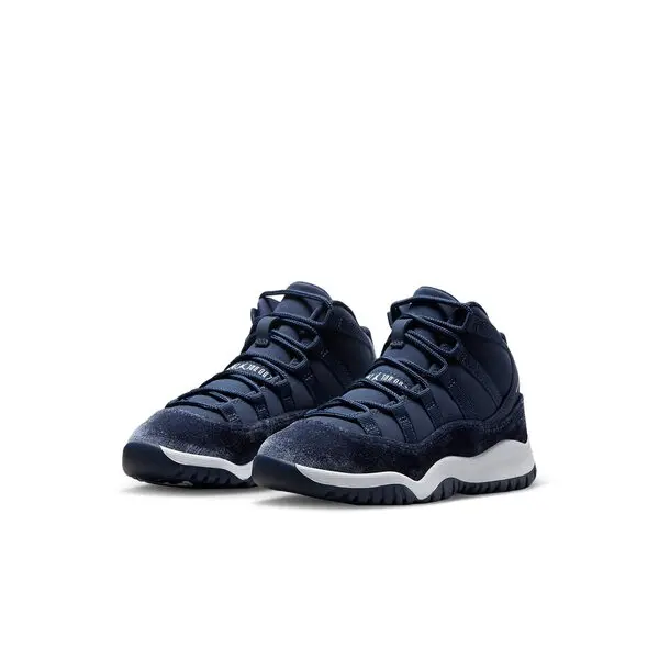 JORDAN 11 Retro Midnight Navy Velvet High Top Sneakers
