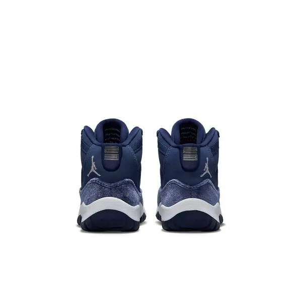 JORDAN 11 Retro Midnight Navy Velvet High Top Sneakers
