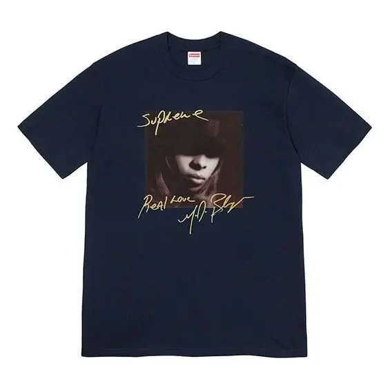 Supreme Fw19 Week 1 Mary J Blige Sulfer Tee - Blue
