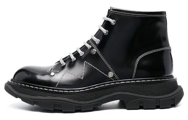 Alexander McQueen Lace-up Combat Boots