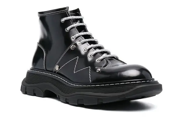 Alexander McQueen Lace-up Combat Boots