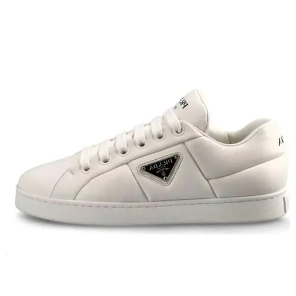 Prada Padded Nappa Leather Sneakers - White