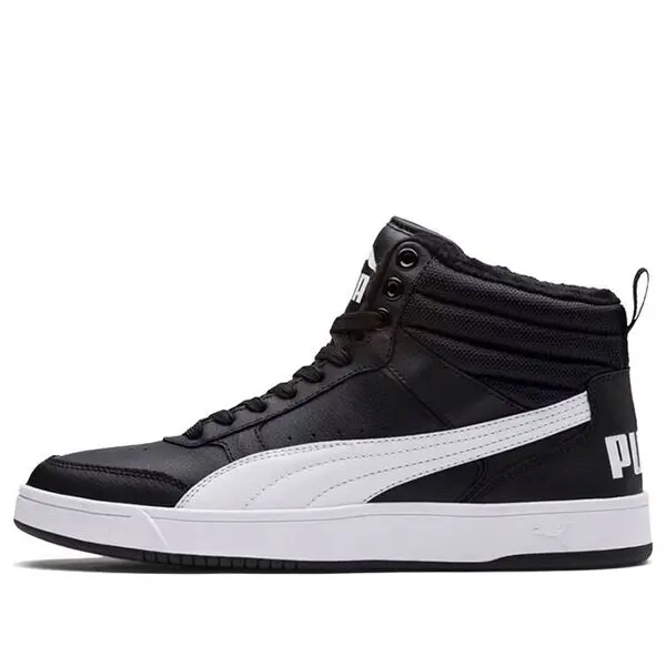 PUMA Rebound Street V2 Fur High-top Sneakers - Black/white