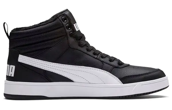 PUMA Rebound Street V2 Fur High-top Sneakers - Black/white