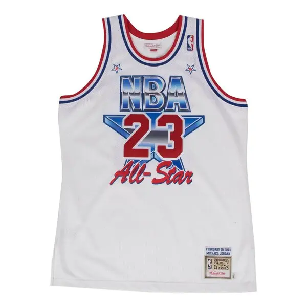 Mitchell & Ness Nba Michael Jordan All-star 1991 Jersey #23 - White/blue/red