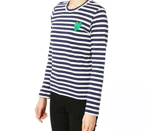 Play Comme Des Garcon Striped Long Sleeve T-shirt