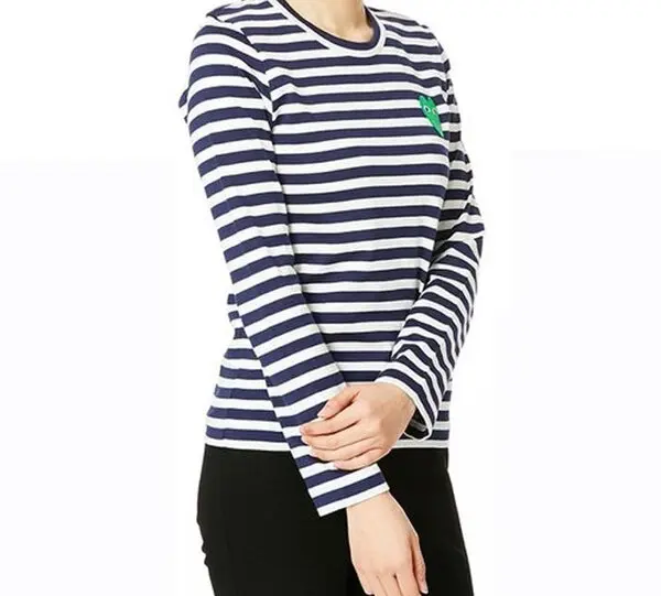 Play Comme Des Garcon Striped Long Sleeve T-shirt