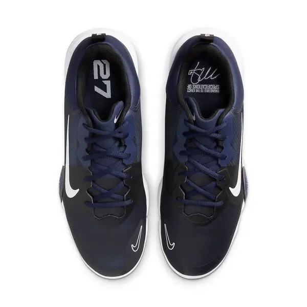 Nike Force Zoom Trout 9 Pro Baseball Cleats - Blue/white