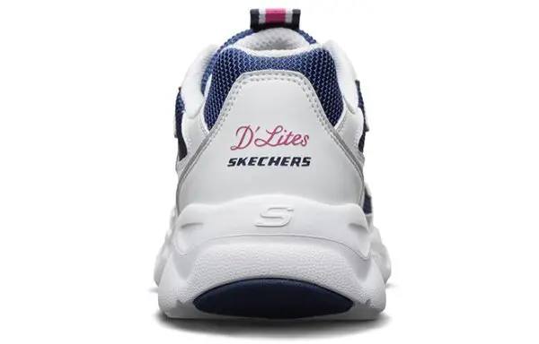 Sketchers D'lites Airy Sneakers - White/blue/pink