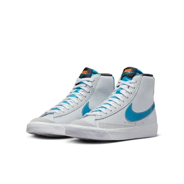 Nike Blazer Mid '77 High Top Sneakers - Gray/blue