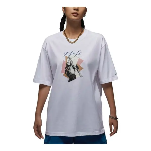 JORDAN Graphic Oversized T-shirt - White