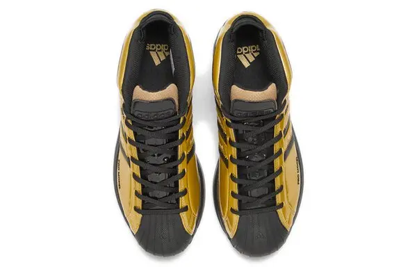 Adidas Pro Model 2g High Top Sneakers - Black/gold