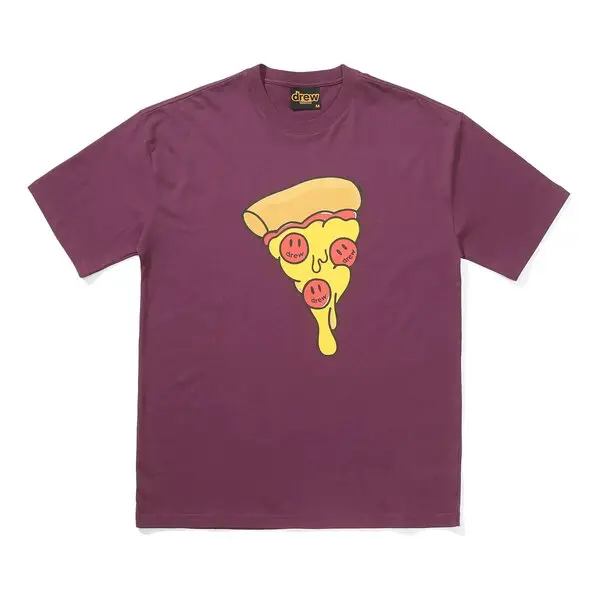 Drew House Pizza T-shirt - Berry