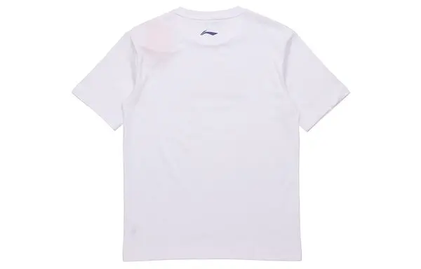 LI-NING Logo T-shirt 'white Blue