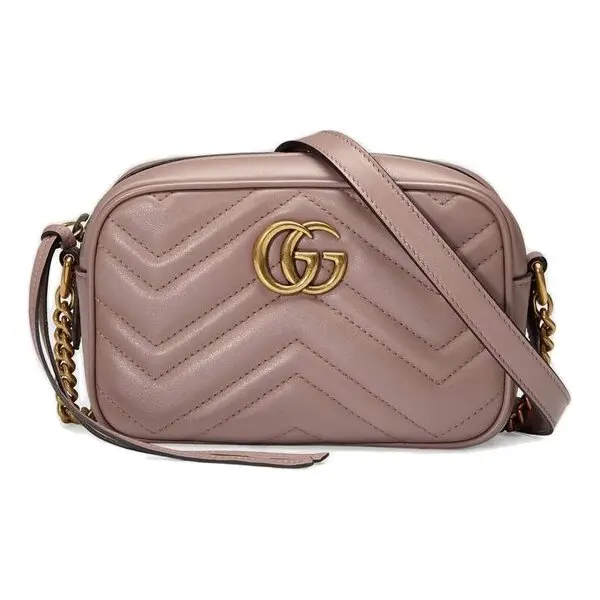 Gucci Gg Marmont Matelasse Mini Bag - Rose Antic