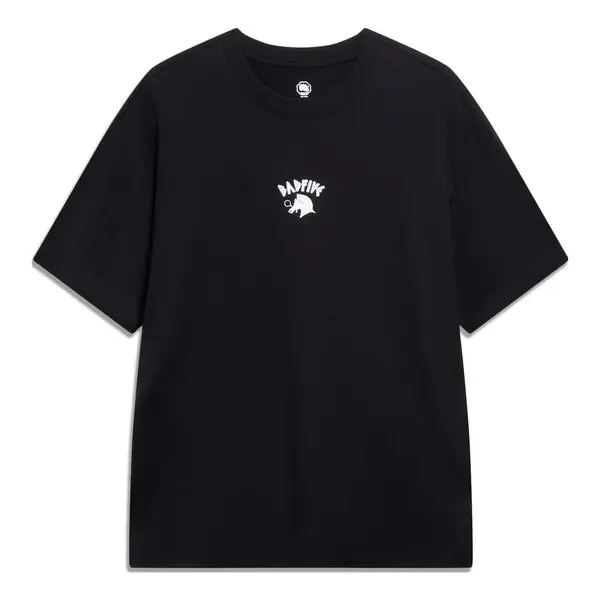 LI-NING Badfive Graphic T-shirt 'black - Black/multi-color