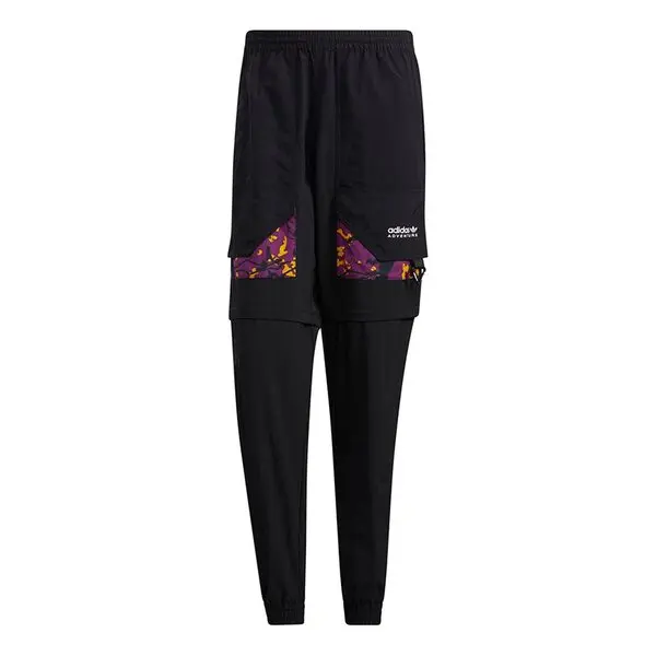 Adidas Originals Adv Pants 2 Contrasting Colors Pocket Bundle Feet Sports Pants/trousers/joggers - Black