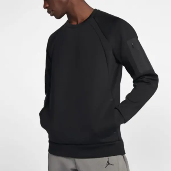 JORDAN Alphabet Pattern" Long Sleeve Crewneck