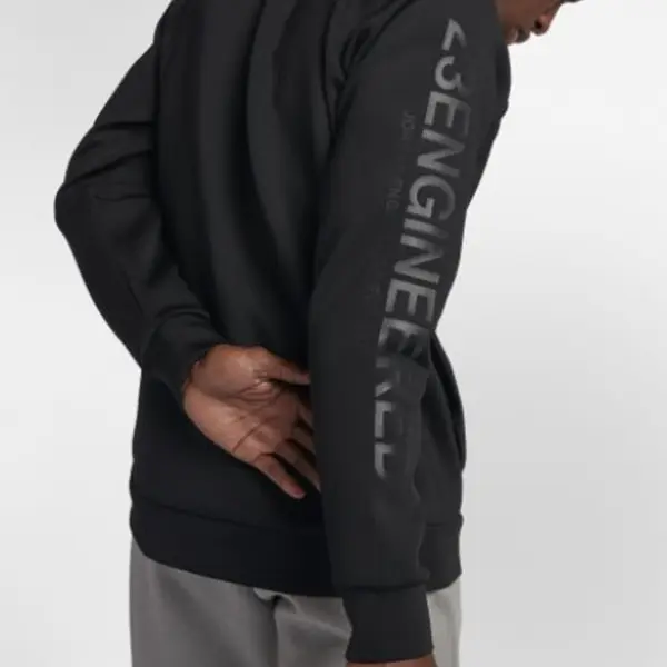 JORDAN Alphabet Pattern" Long Sleeve Crewneck
