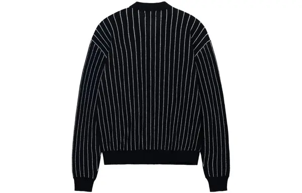 StÜssy Lightweight Long-sleeve Zip Polo With Stripes