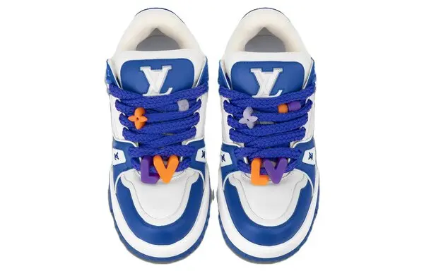 LOUIS VUITTON Trainer Maxi Sneakers - White/blue/orange