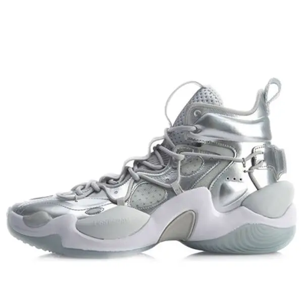 LI-NING Power 6 Premium Hi High-top Sneakers - Silvergray