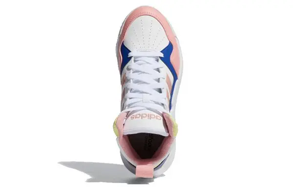 Adidas Neo Play9tis 2.0 High Top Sneakers - White/pink/blue