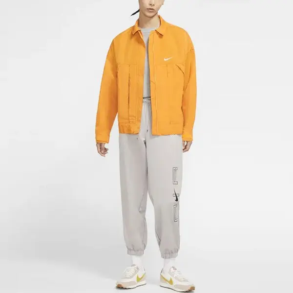 Nike Swoosh Back Logo Printing Woven Jacket