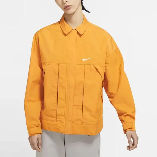 Nike Swoosh Back Logo Printing Woven Jacket