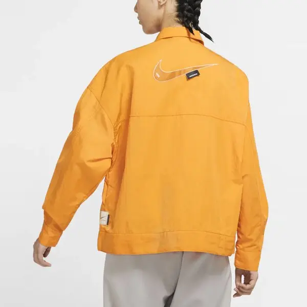 Nike Swoosh Back Logo Printing Woven Jacket