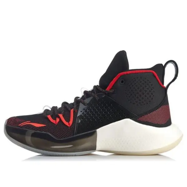 LI-NING Viii High-top Basketball Sneakers - Black/red