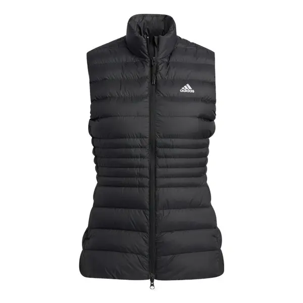 Adidas Puffer Vest With Stand Collar - Black
