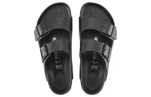 BIRKENSTOCK Arizona Leather Sandals - Black