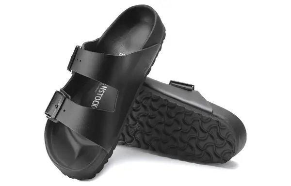 BIRKENSTOCK Arizona Leather Sandals - Black