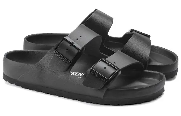 BIRKENSTOCK Arizona Leather Sandals - Black