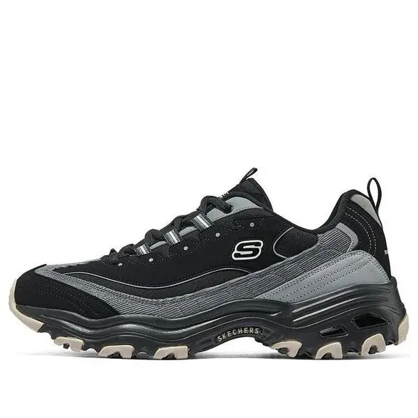 Sketchers D'lites 1.0 Marathon Sneakers - Black/grey