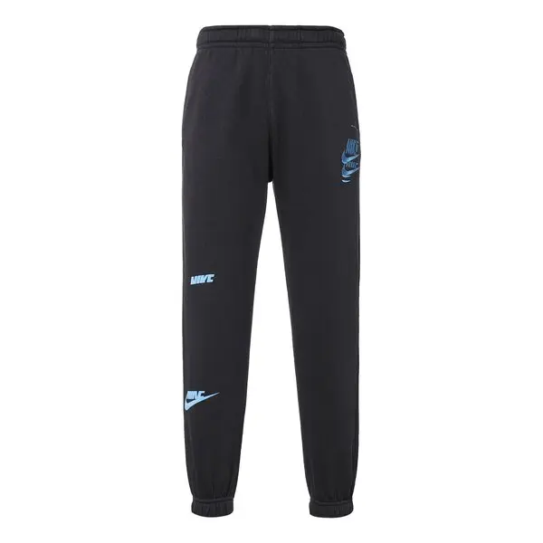 Nike Logo Embroidered Bundle Feet Sports Pants/trousers/joggers Autumn - Black