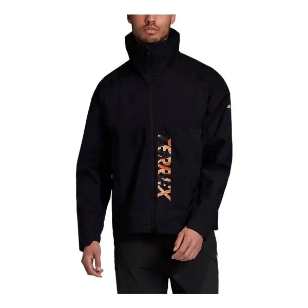 Adidas Logo Stand Collar Zip-up Jacket
