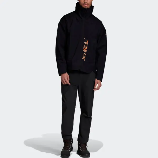 Adidas Logo Stand Collar Zip-up Jacket