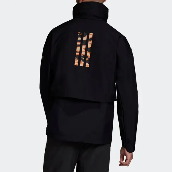 Adidas Logo Stand Collar Zip-up Jacket