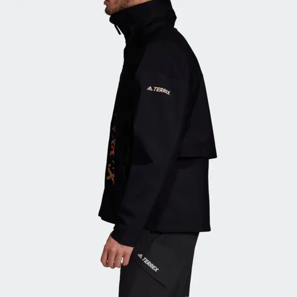 Adidas Logo Stand Collar Zip-up Jacket