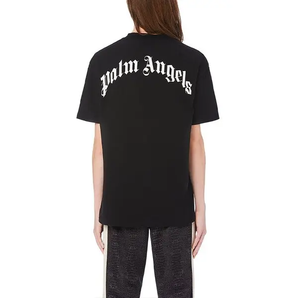 Palm Angels Printing Round Neck T-shirt
