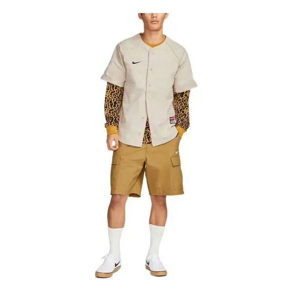 Nike Embroidered Logo Baseball Shirt - Multi-color