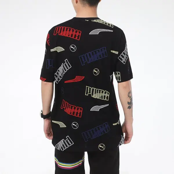 PUMA Solid Regular Fit T-shirt 'black