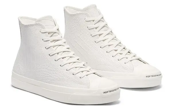 CONVERSE Pop Trading Company X Jack Purcell High 'egret - White