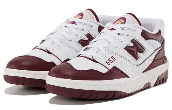 NEW BALANCE 550 Sneakers - White/burgundy