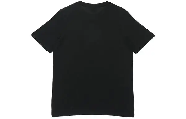 PUMA Athleisure Casual Sports Bronzing Logo Printing Short Sleeve - Black