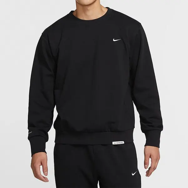 Nike Standard Issue Dri-fit Crew Neck Sweatshirt - Black