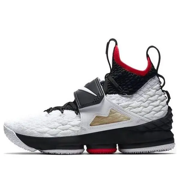 Nike Lebron 15 'diamond Turf' Pe Basketball Sneakers - White/black
