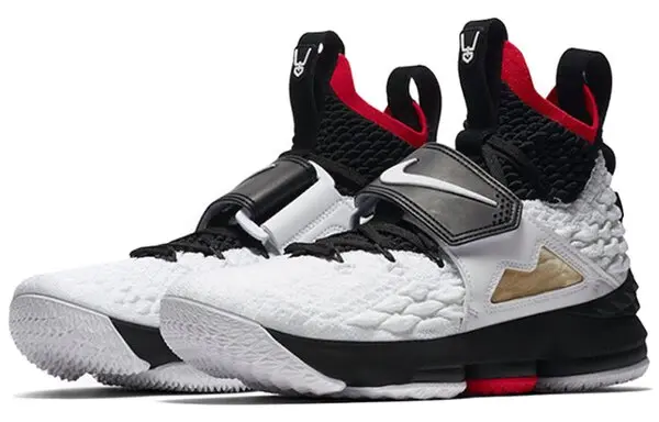 Nike Lebron 15 'diamond Turf' Pe Basketball Sneakers - White/black